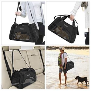 YLONG Cat Carrier Airline Approved Pet Carrier,Soft-Sided Pet Travel Carrier for Cats Dogs Puppy Comfort Portable Foldable Pet Bag,Airline Approved