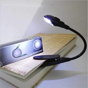 Reading Lamp LED Reading Light USB Work Light Can Be 360 ​​Degree Curved Eye Reading Lamp Small Table Lamp Night Light Clip on for Desk Bed Headboard (Black) Eye-Caring Table Lamps