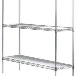 Omega 30" Deep x 72" Wide x 80" High 3 Tier Gray Starter Shelving Unit