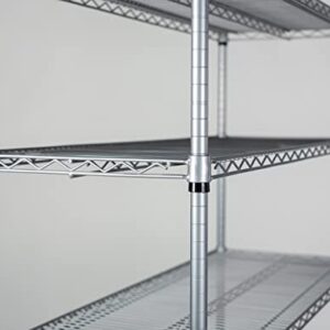 Omega 30" Deep x 72" Wide x 80" High 3 Tier Gray Starter Shelving Unit