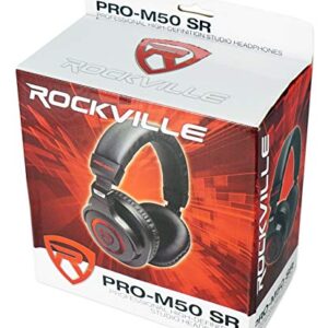 Studio Bundle w/4 Rockville PRO-M50 SR Headphones+4 Channel Headphone Amplifier