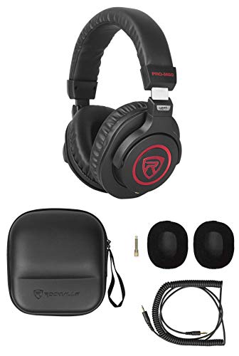 Studio Bundle w/4 Rockville PRO-M50 SR Headphones+4 Channel Headphone Amplifier