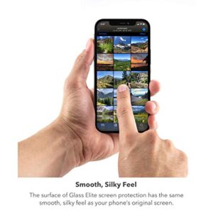 ZAGG InvisibleShield Glass Elite Privacy+ Screen Protector for iPhone 12 Pro Max, Two-Way Privacy Filter, 4X Stronger, Anti-Microbial Treatment, Anti-Fingerprint Technology, Easy to Install