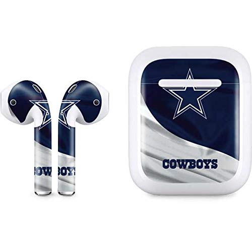 Skinit Decal Audio Skin Compatible with Apple AirPods with Lightning Charging Case - Officially Licensed NFL Dallas Cowboys Design