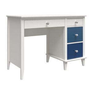 little seeds monarch hill poppy kids white, blue drawers desk