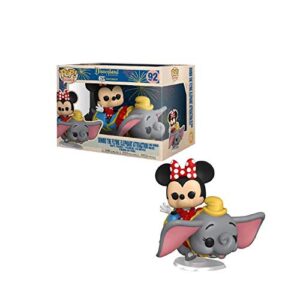 funko pop! ride: disney 65th - flyng dumbo ride with minnie, action figure - 6 inches