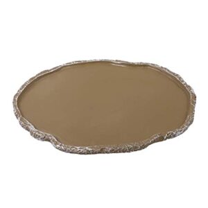 popetpop reptisoil reptiles reptile feeding bowl resin thicken water dish bowl breeding tray feeding plate for lizard snake gecko turtle iguana tortoise reptisoil auto feeder