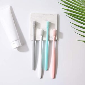 Pack of 8 Ultra Soft Toothbrush with Micro Thin Tapered Bristle - Made in Korea (4 Colors)