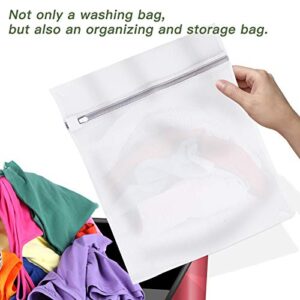 FIMOOR 6Pcs Mesh Laundry Bags for Delicates with Premium Zipper, Laundry Detergent Organizer, Laundry Bags Mesh Wash Bags for Shoes, Blouse, Hosiery, Stocking, Bras and Underwear