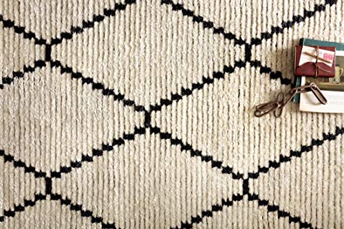 Chris Loves Julia x Loloi Alice Collection ALI-04 Cream / Charcoal 5'-2" x 7'-6" Area Rug