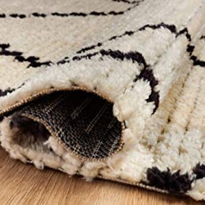 Chris Loves Julia x Loloi Alice Collection ALI-04 Cream / Charcoal 5'-2" x 7'-6" Area Rug