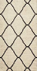 Chris Loves Julia x Loloi Alice Collection ALI-04 Cream / Charcoal 5'-2" x 7'-6" Area Rug