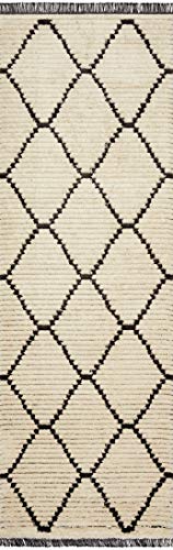 Chris Loves Julia x Loloi Alice Collection ALI-04 Cream / Charcoal 5'-2" x 7'-6" Area Rug