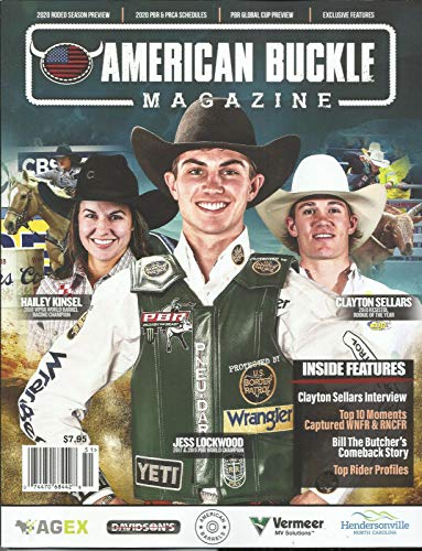 AMERICAN BUCKLE MAGAZINE, 2020 RODEO SEASON PREVIEW ISSUE, 2019 VOLUME, 01