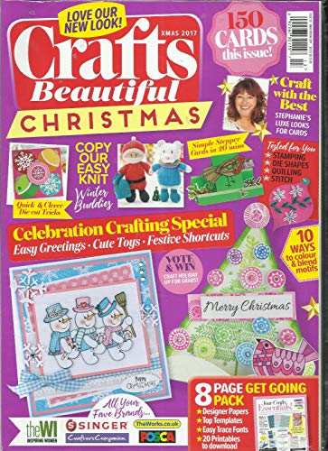 CRAFTS BEAUTIFUL, XMAS, 2017 ISSUE,311 FREE GIFTS OR CARD KIT ARE NOT INCLUDED