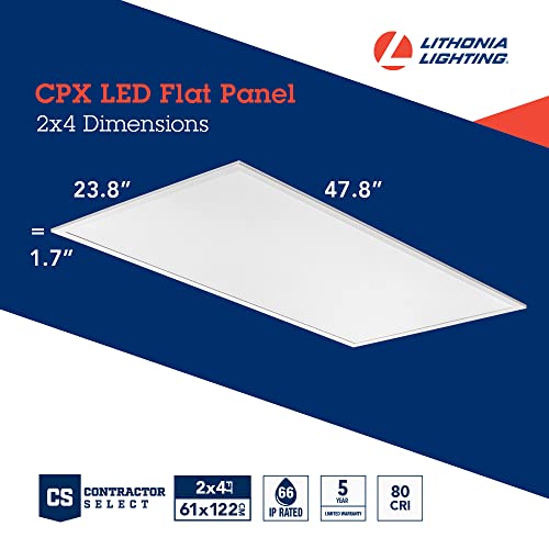 Lithonia Lighting CPX 2X4 ALO8 SWW7 M2 2 ft. x 4 ft. CPX LED Panel 3800-6200 lumens Adjustable Light Output 35/40/50K Switchable White