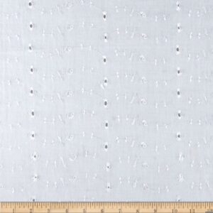 embroidered allover eyelet white (15 yard bolt)