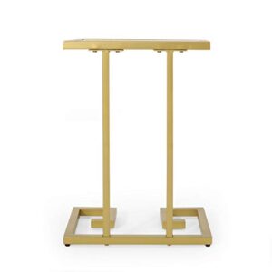 Christopher Knight Home Hickson END Table, Gold + Clear