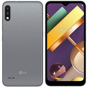 lg k22+ plus lm-k200haw smartphone, us+latin 4g lte, international version (no us warranty), 64gb, titan - unlocked w/ 64gb sd bundle