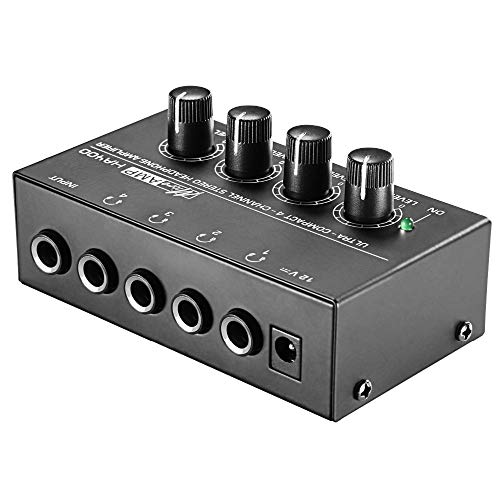 MR DJ HA400 Microamp is an ultra-compact 4-channel stereo headphone amplifier