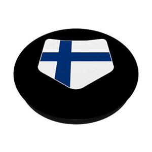 Finland Flag with Printed Finnish Flag Pocket PopSockets Grip and Stand for Phones and Tablets