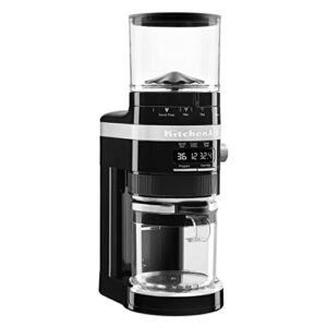 kitchenaid burr coffee grinder - kcg8433,onyx black