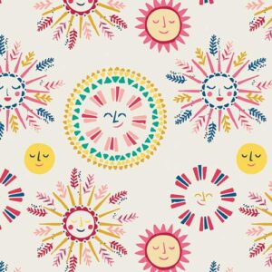 art gallery fabrics art gallery sun kissed sunny side up fabric, multi