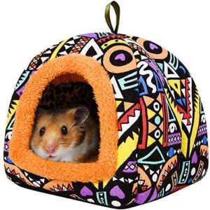 kameiou small animal hamster hedgehog small guinea pig bed hideout house washable warm cartoon hamster hedgehog chinchilla ferret guinea pig cage hammock beds for small animals guinea pig accessories