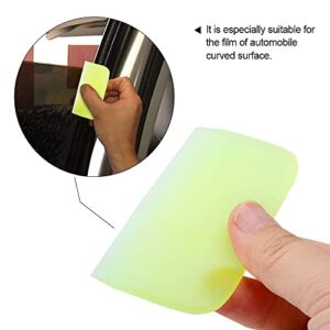 3 Pcs PPF Squeegee Soft Rubber Scraper, Anti-Scratch TPU Coating Scraper for Car Vinyl Paint Protection Film Installation, Vinyl Wrap and Window Tint Windshield Glass Cleaning Squeegee Tool