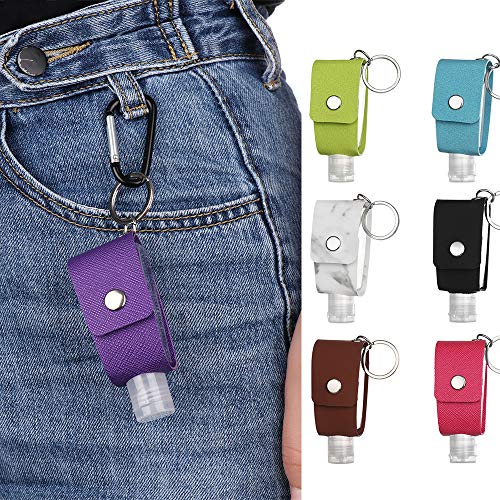 Fashyner Holder With Keychain Carrier Refillable Containers Travel Accessories Reusable Travel Bottle Empty Container Sub-bottling Hand Sanitizer (Purple)