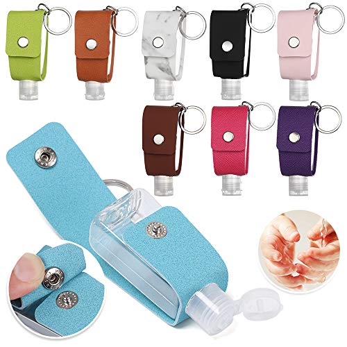 Fashyner Holder With Keychain Carrier Refillable Containers Travel Accessories Reusable Travel Bottle Empty Container Sub-bottling Hand Sanitizer (Purple)