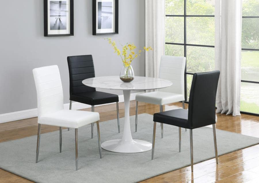 Coaster Furniture Arkell 40-inch Round Pedestal White Dining Table 193051