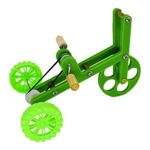 popetpop parrot parrot bike toy training toy mini bike toy intelligence training toy for parakeet cockatiel conure budgies parrot play toy lovebird parrot training toys (green)