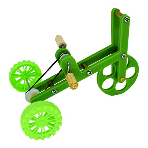 POPETPOP Parrot Parrot Bike Toy Training Toy Mini Bike Toy Intelligence Training Toy for Parakeet Cockatiel Conure Budgies Parrot Play Toy Lovebird Parrot Training Toys (Green)