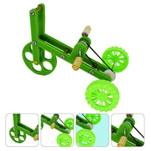 POPETPOP Parrot Parrot Bike Toy Training Toy Mini Bike Toy Intelligence Training Toy for Parakeet Cockatiel Conure Budgies Parrot Play Toy Lovebird Parrot Training Toys (Green)