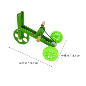 POPETPOP Parrot Parrot Bike Toy Training Toy Mini Bike Toy Intelligence Training Toy for Parakeet Cockatiel Conure Budgies Parrot Play Toy Lovebird Parrot Training Toys (Green)