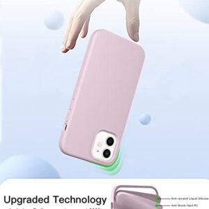 LEOMARON Compatible with iPhone 12 and iPhone 12 Pro Case 6.1 inch, Liquid Silicone Full Body Protection Cover Case with Soft Microfiber Cloth Lining for iPhone 12 and iPhone 12 Pro 2020, Lavender