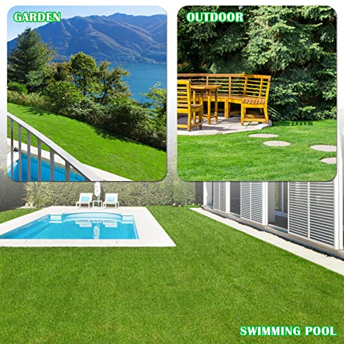 ZGR Artificial Garden Grass 3 ft x 4 ft Premium Lawn Turf, Realistic Fake Grass, Synthetic Turf, Thick Pet Turf, Fake Faux Grass Rug with Drainage Holes Indoor/Outdoor Landscape Customized Available