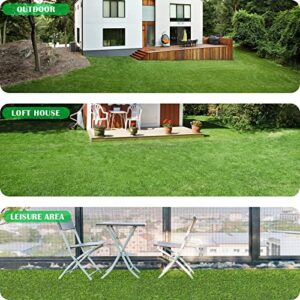 ZGR Artificial Garden Grass 3 ft x 4 ft Premium Lawn Turf, Realistic Fake Grass, Synthetic Turf, Thick Pet Turf, Fake Faux Grass Rug with Drainage Holes Indoor/Outdoor Landscape Customized Available