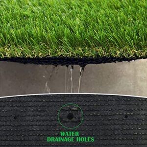 ZGR Artificial Garden Grass 3 ft x 4 ft Premium Lawn Turf, Realistic Fake Grass, Synthetic Turf, Thick Pet Turf, Fake Faux Grass Rug with Drainage Holes Indoor/Outdoor Landscape Customized Available