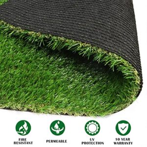 ZGR Artificial Garden Grass 3 ft x 4 ft Premium Lawn Turf, Realistic Fake Grass, Synthetic Turf, Thick Pet Turf, Fake Faux Grass Rug with Drainage Holes Indoor/Outdoor Landscape Customized Available