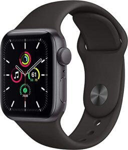 apple watch se (gps, 44mm) - space gray aluminum case with black sport band (renewed)