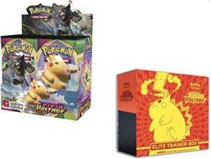 pokemon tcg vivid voltage sword and & shield booster box + elite trainer