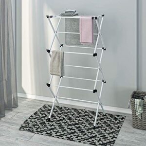 Mabel Home Foldable Clothes Drying Laundry Rack (White)