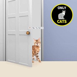 Cat Door Adjustable Latch Buddy Pet Stopper - Dog Proof Litter Box for doorways Cat Door Stop Strap, Interior Cat Door Holder, Feeding Station for Cats by HA SHI