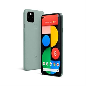 google pixel 5 - 5g android phone - water resistant - unlocked smartphone with night sight and ultrawide lens - sorta sage