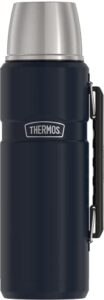 thermos stainless king vacuum-insulated beverage bottle, 40 ounce, midnight blue