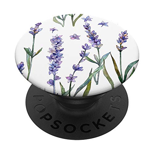 Watercolor Flowers Violet Purple Lavender Lilac Floral Cute PopSockets Swappable PopGrip