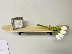 skateshelf skateboard industrial pipe floating shelf (longboard)