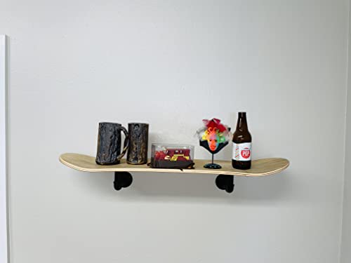 SkateShelf Skateboard Industrial Pipe Floating Shelf (Longboard)